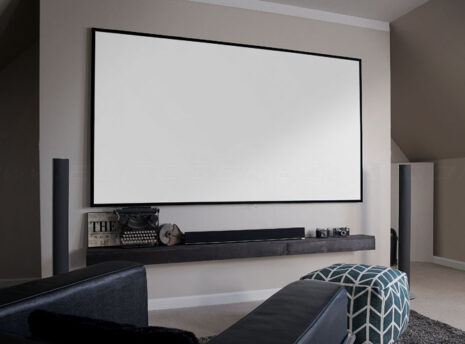 Aeon Series | EDGE FREE® Projector Screen with LED Lights