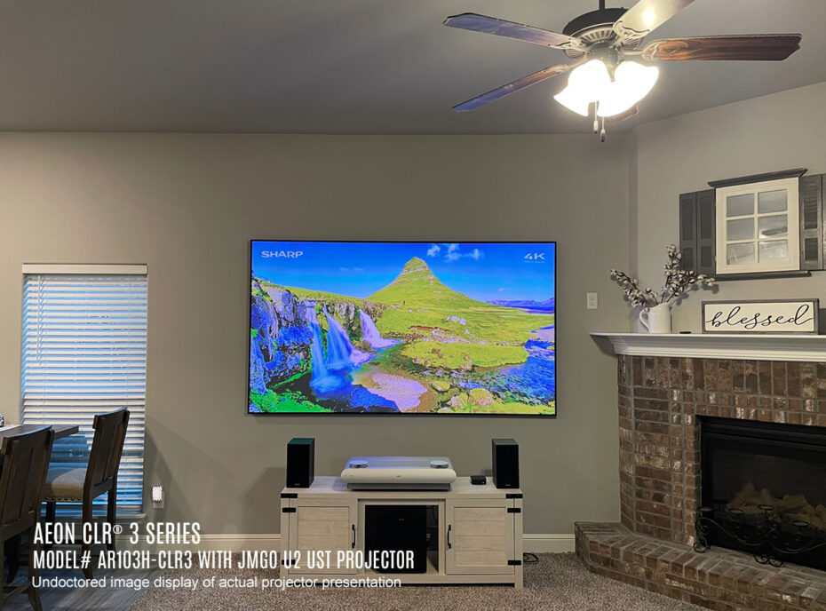 Aeon CLR 3 | Ambient Light Rejecting ALR Screens - Elite Screens