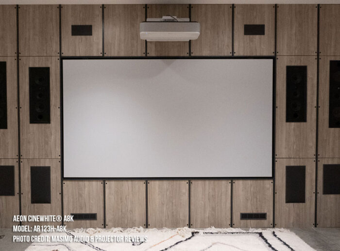 Acoustic Transparent Projector Screen | Aeon CineWhite® A8K