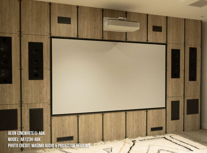Acoustic Transparent Projector Screen | Aeon CineWhite® A8K