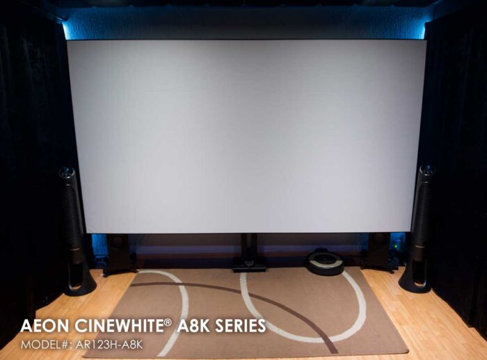 Acoustic Transparent Projector Screen | Aeon CineWhite® A8K