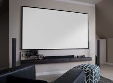 Aeon Series | EDGE FREE® Projector Screen with LED Lights