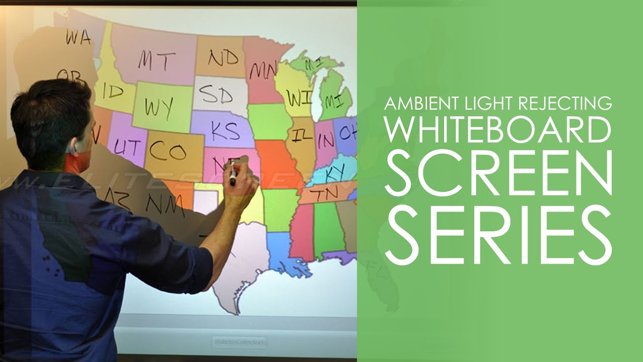 Ambient Light Rejecting WhiteBoardScreen - Elite Screens