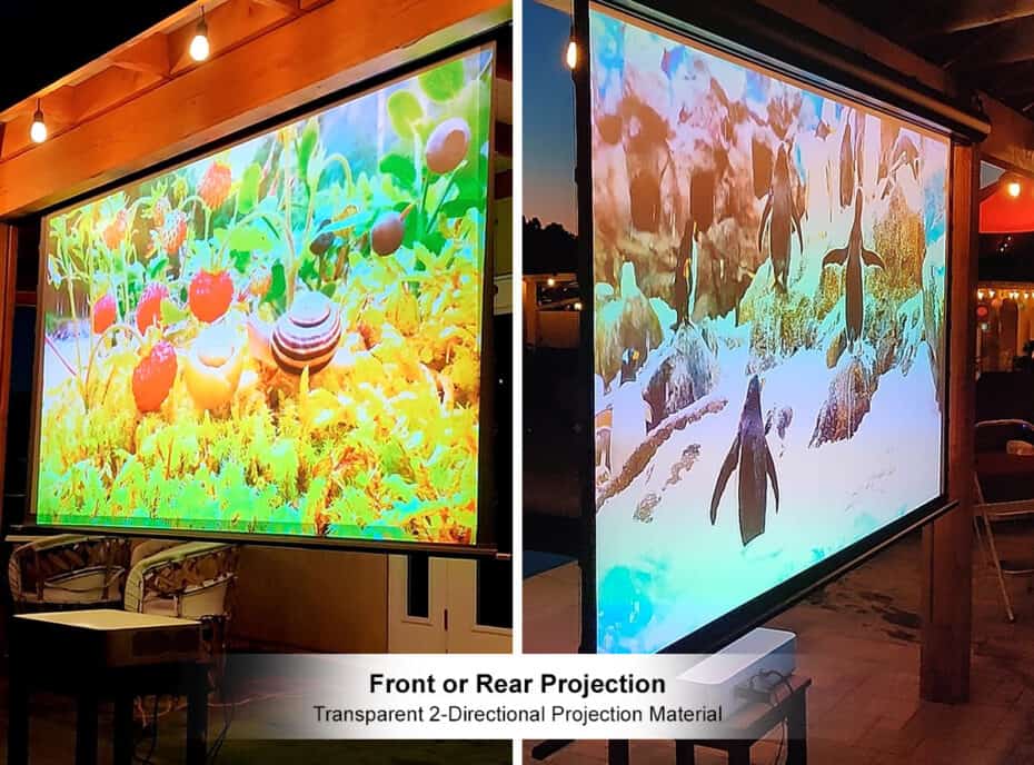 WraithVeil® Dual - Front and Rear Projection Screen Material