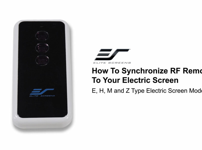 RF Remote - Elite Screens All Electric Series models