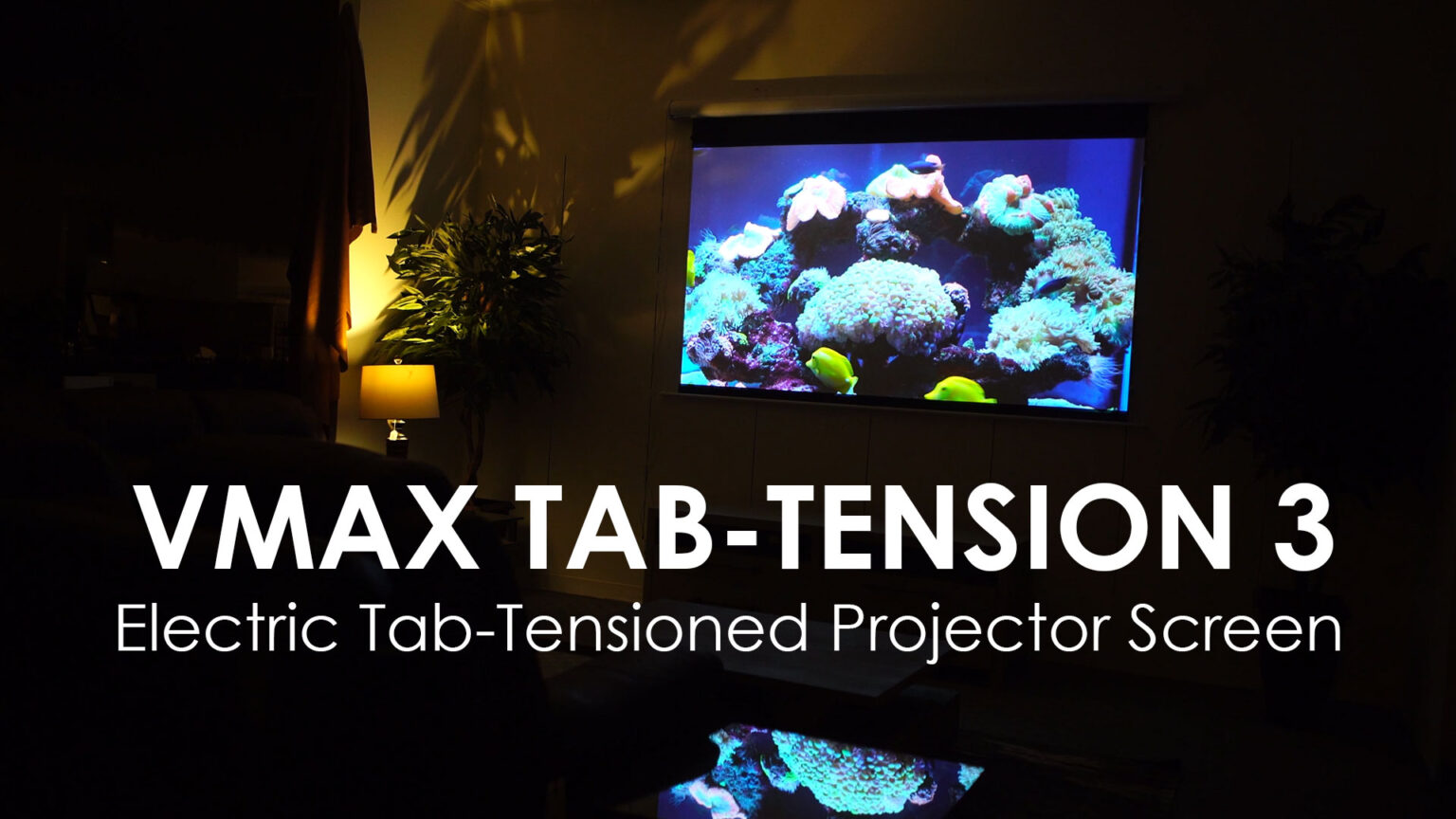 VMAX Tab-Tension 3 Series - Electric/Motorize Projector Screen